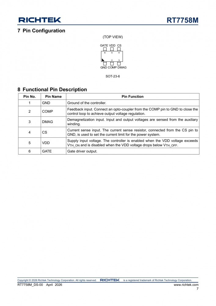 RT7758M datasheet page 7