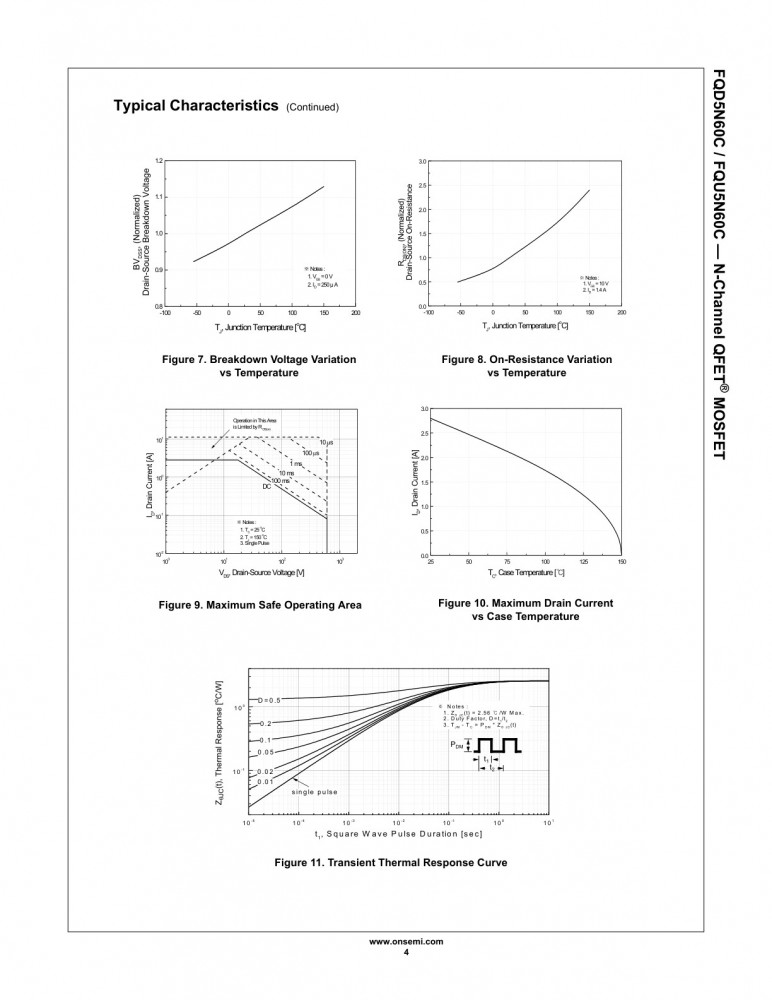 FQD5N60CTM datasheet page 4