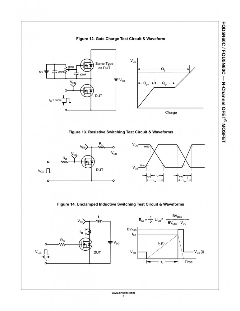 FQD5N60CTM datasheet page 5