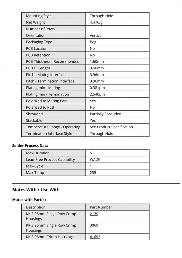 MOLEX 417910842 technical document page 3