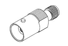 SMA Plug-to-MMCX Plug, Between-Series Adapter, Straight, Bag, 50 Ohms