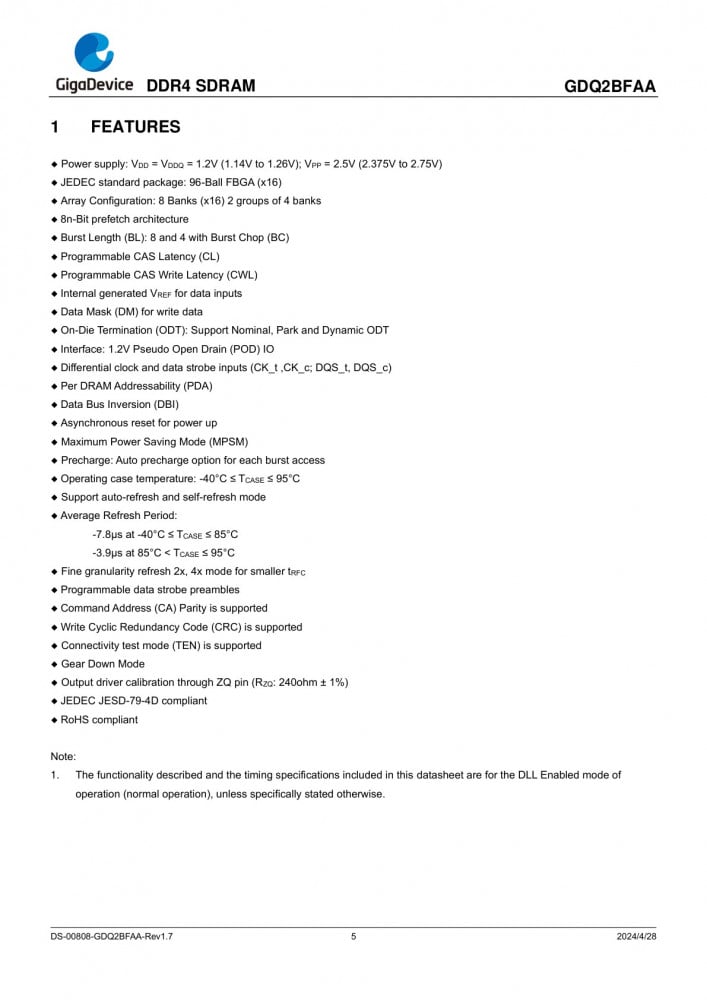 GDQ2BFAA datasheet page 5
