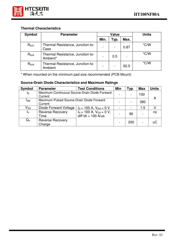 HT100NF80ASZ datasheet page 2