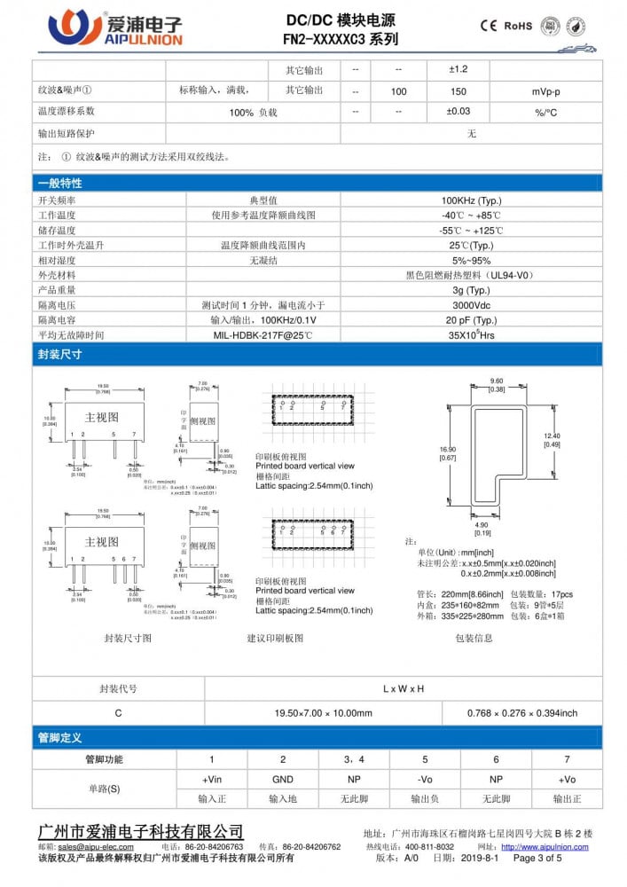 FN2-05S12C3 datasheet page 3