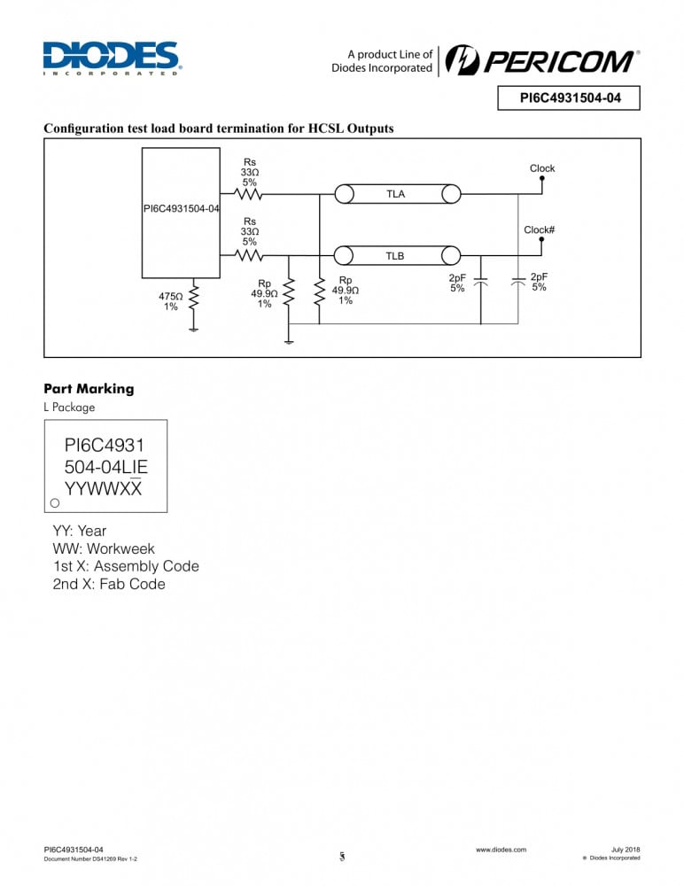PI6C4931504-04LIE datasheet page 5