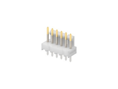 KK 254 Solid Header, Vertical, with Friction Lock, 6 Circuits, 0.51µm Gold (Au) Plating, 3.56mm Tail Length, Bag for sale