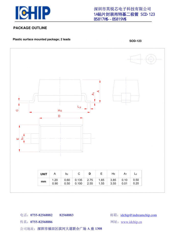 B5819W datasheet page 3