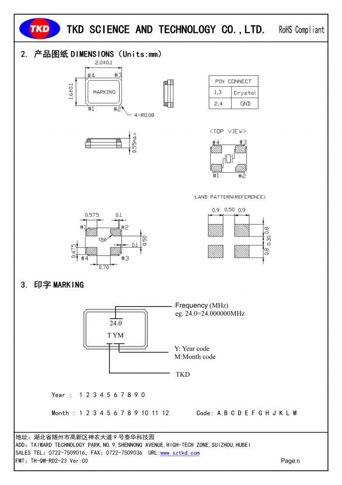 SX20Y024000DK1T datasheet page 6