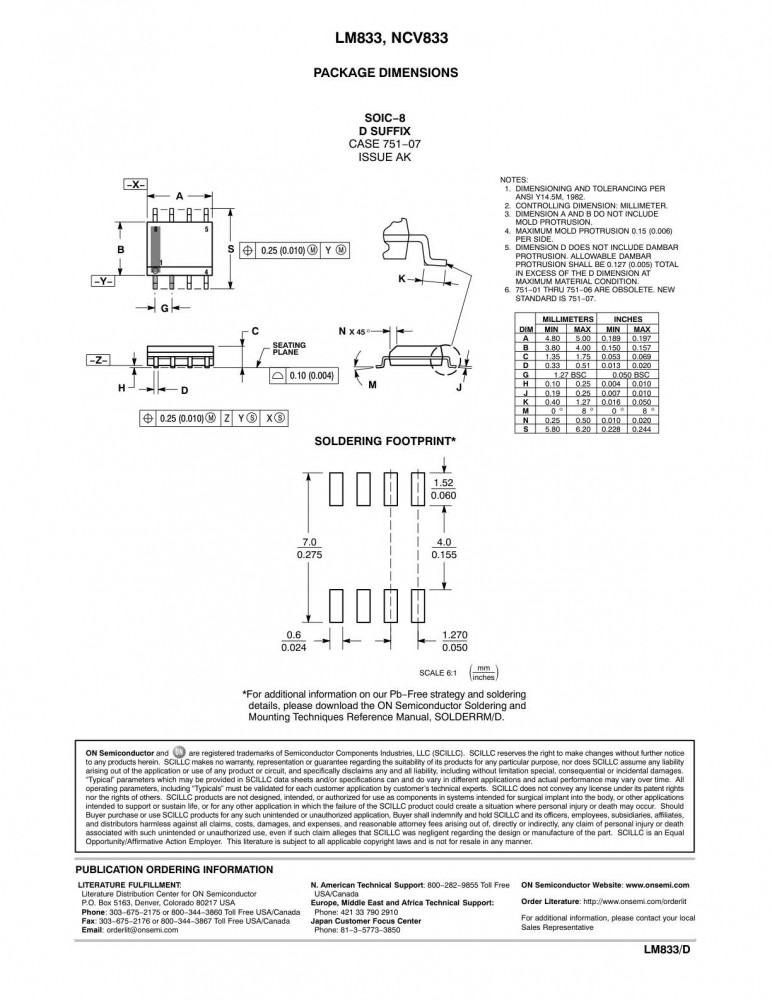 LM833DR2G datasheet page 8