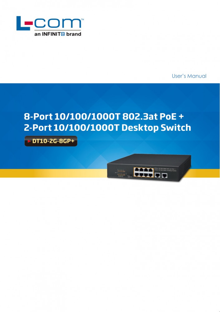 DT10-2G-8GP+ manual page 1
