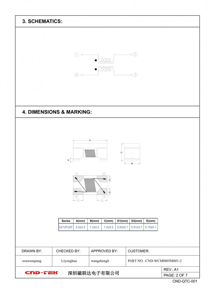 CND-WCM0805M801-2 approval document page 5