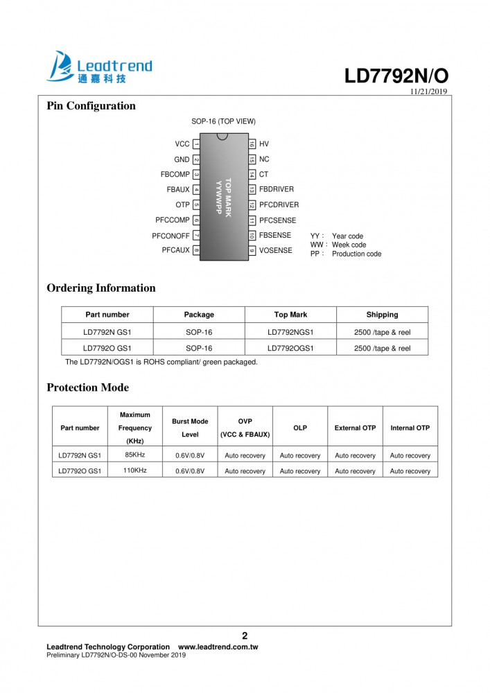 LD7792N datasheet page 2