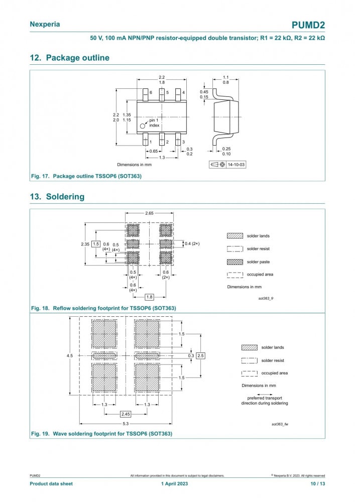 PUMD24,115 datasheet page 10