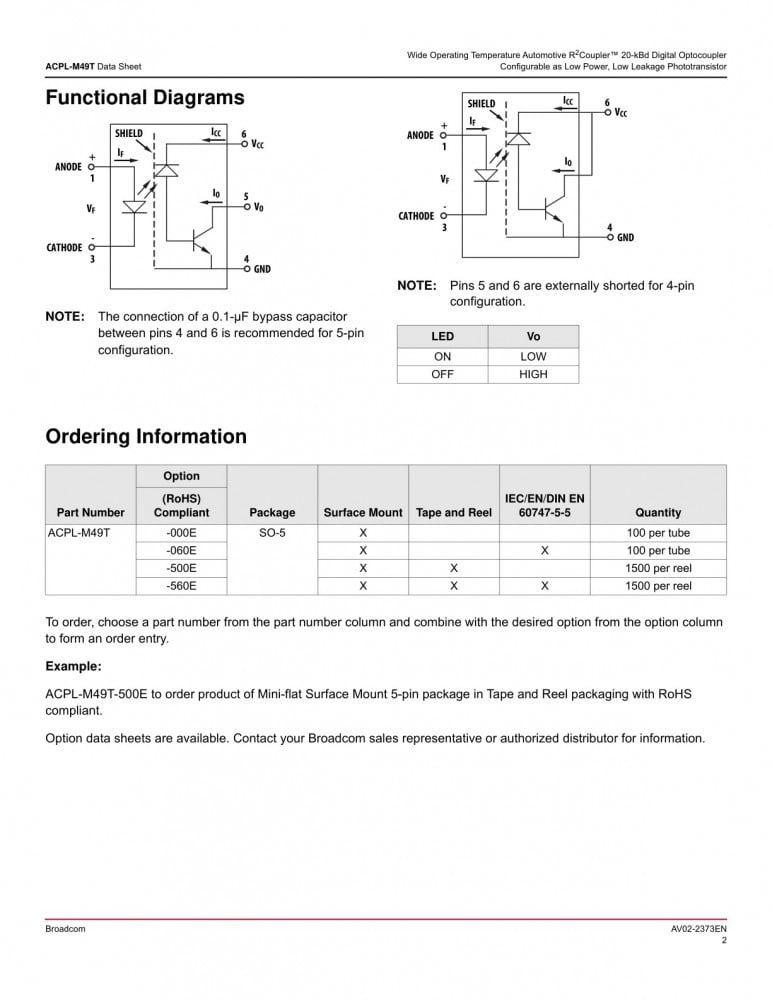 ACPL-M49T datasheet page 2