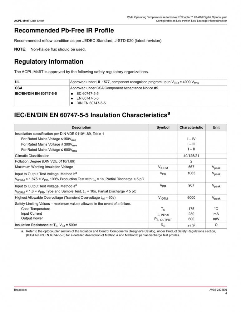 ACPL-M49T datasheet page 4