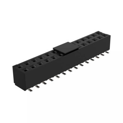 Milli-Grid Vertical Receptacle, 2.00mm Pitch, Dual Row, Surface Mount, Top/Bottom Entry, with Cap, Tube, 0.38µm Gold (Au) Plating, 28 Circuits, Lead-Free for sale