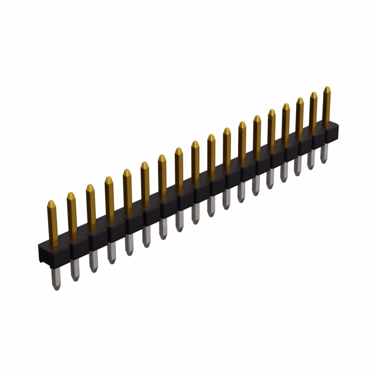 2.00mm Pitch Milli-Grid Header, Vertical, Through Hole, Breakaway, 18 Circuits, 0.50µm Gold (Au) Plating, Mating Pin Length 4.00mm, Tail Length 2.70mm, Lead-Free for sale