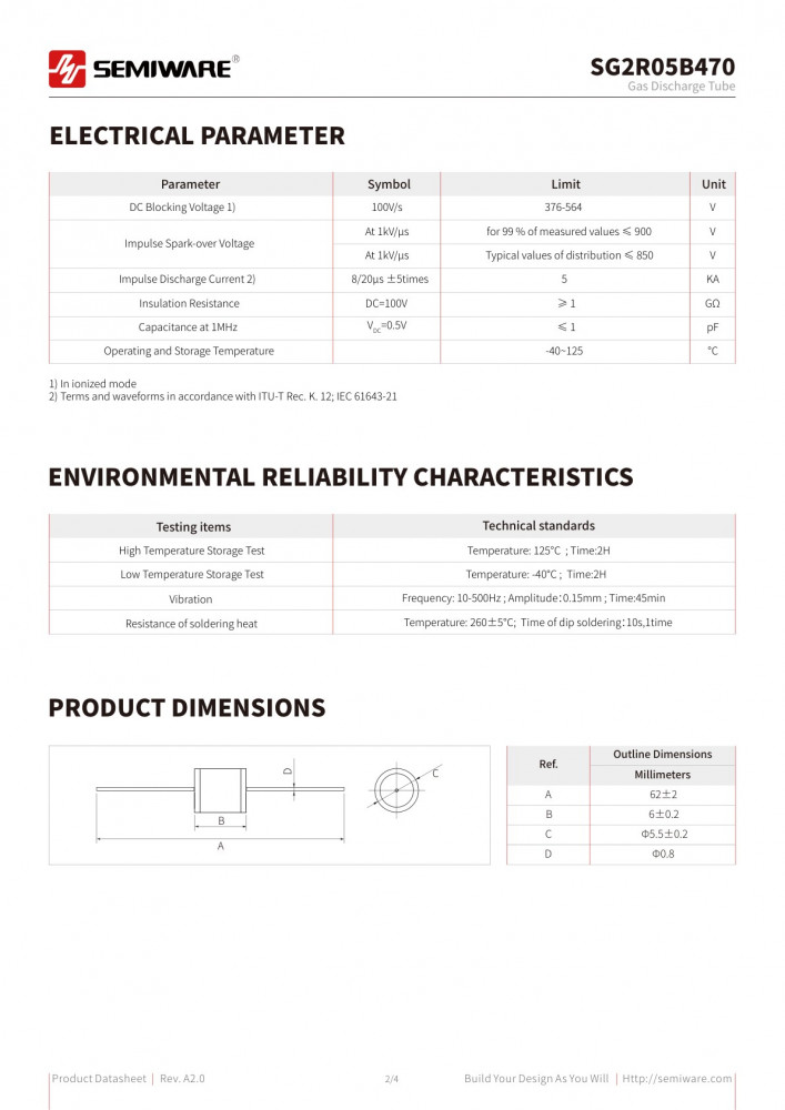 SG2R05B470 datasheet page 2