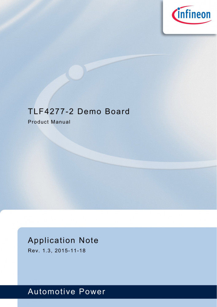 TLF4277-2 Demo Board manual page 1
