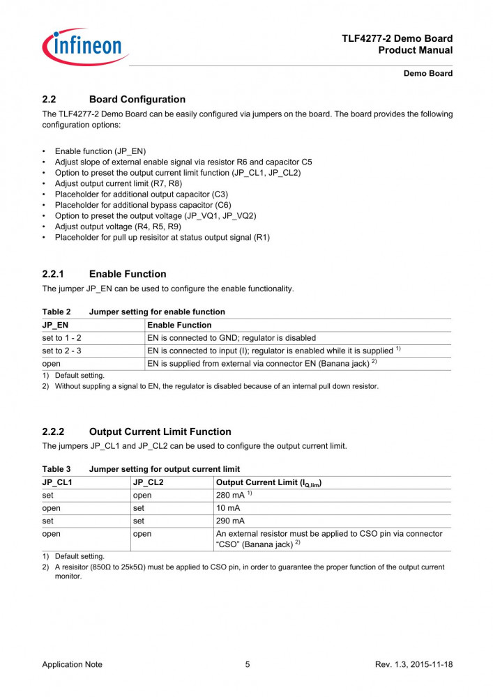 TLF4277-2 Demo Board manual page 5