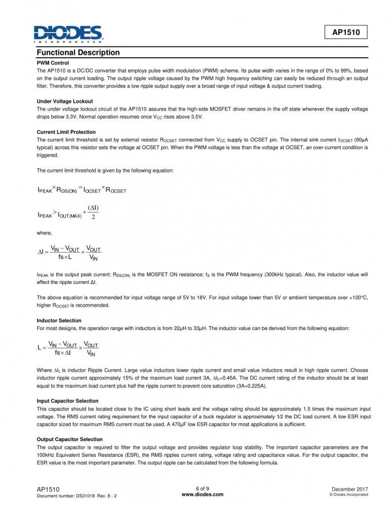 AP1510SG-13 datasheet page 6