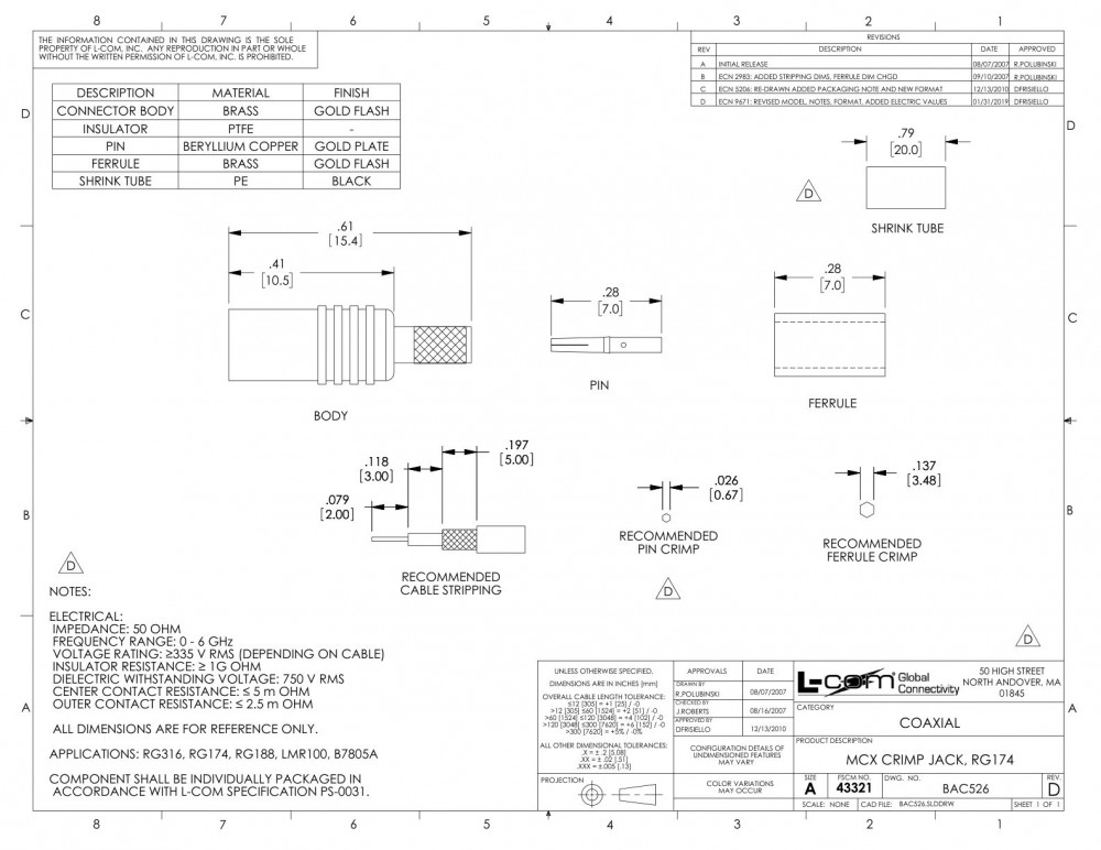 BAC526 technical document page