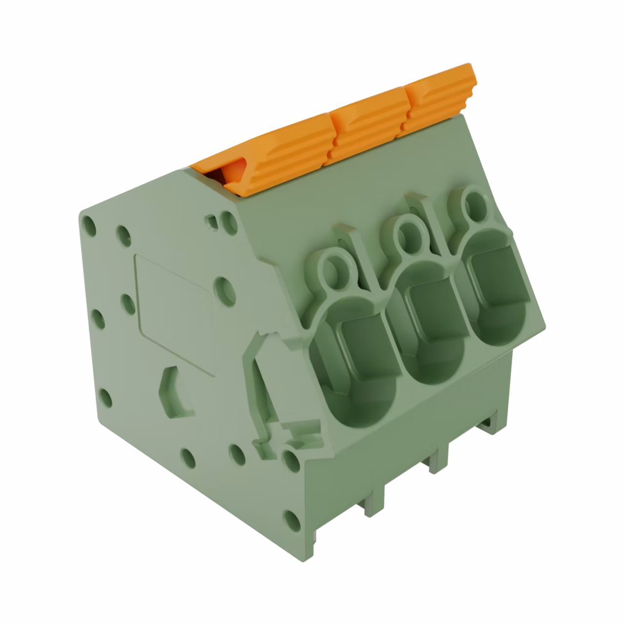 7.50mm Pitch Lever Activated Fixed Mount PCB Terminal Block, 35° Wire Entry, Bussed Terminals, 3 Circuits for sale