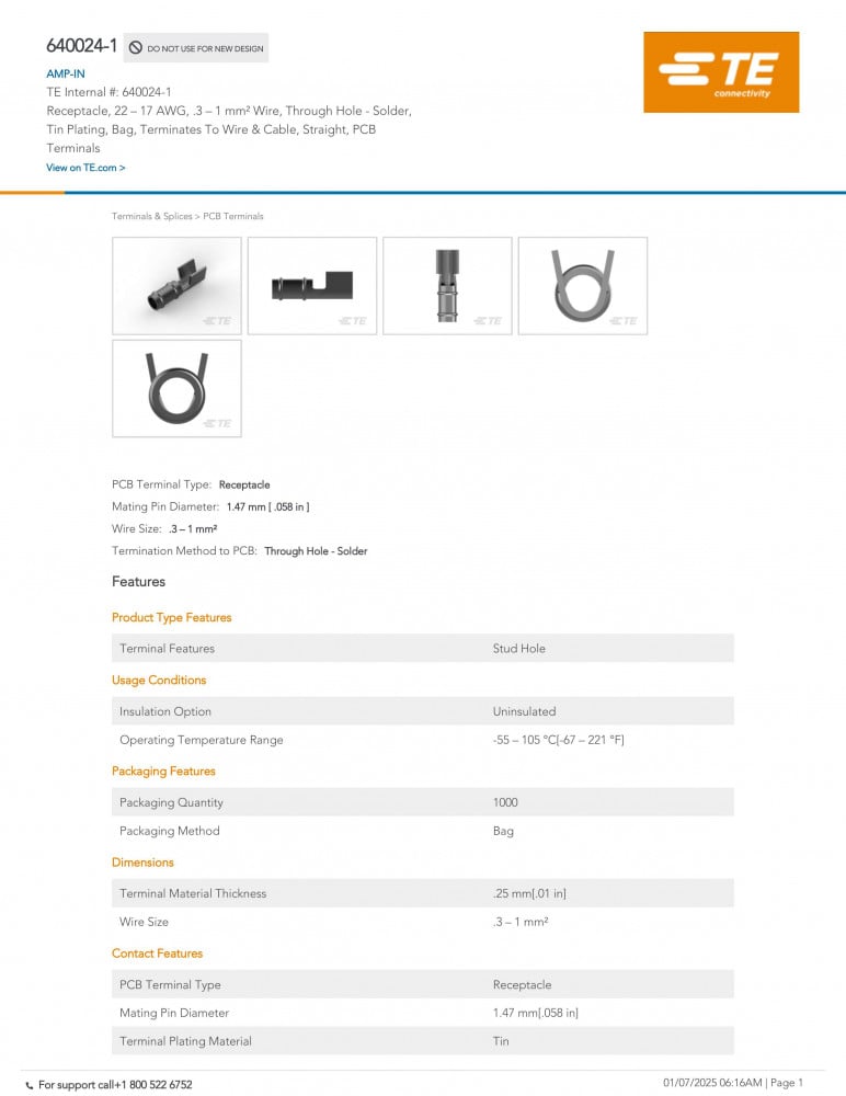 640024-1 technical document page 1