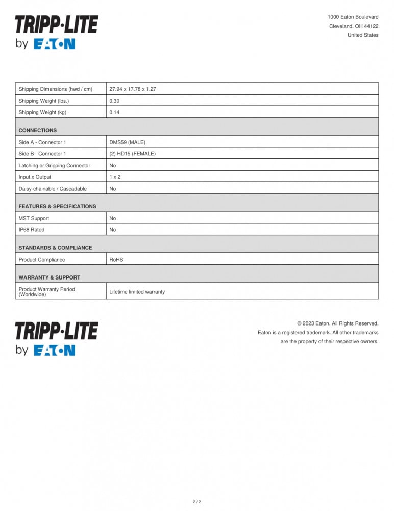 P574-001 technical document page 2