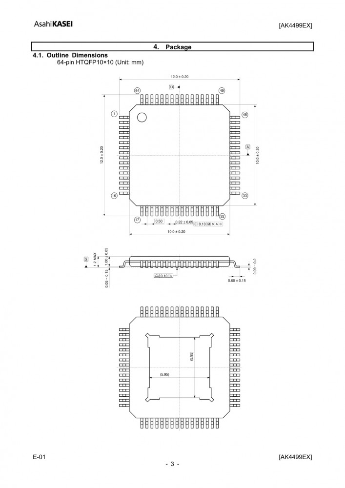 AK4499EXEQ technical document page 3