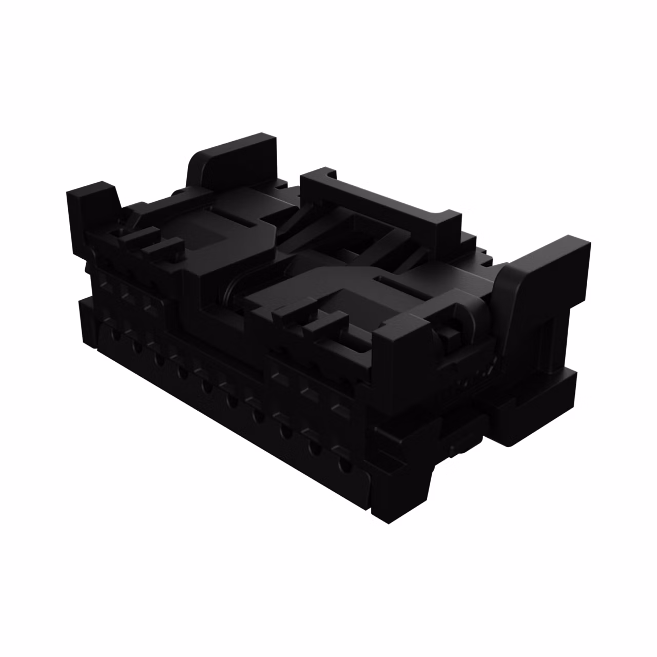 PROPOSED REPLACEMENT: MINI50 GEN II UNSEALED RECEPTACLES (206523 SERIES);  Mini50 Unsealed Receptacle, Dual Row, Bridged, 16 Circuits, EcoPaXX Resin, Polarization Option A, Black for sale