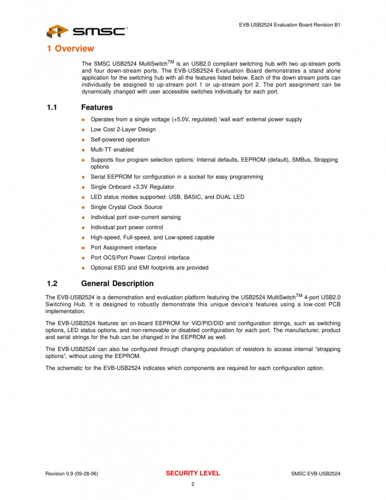 EVB-USB2524 documentation page 2