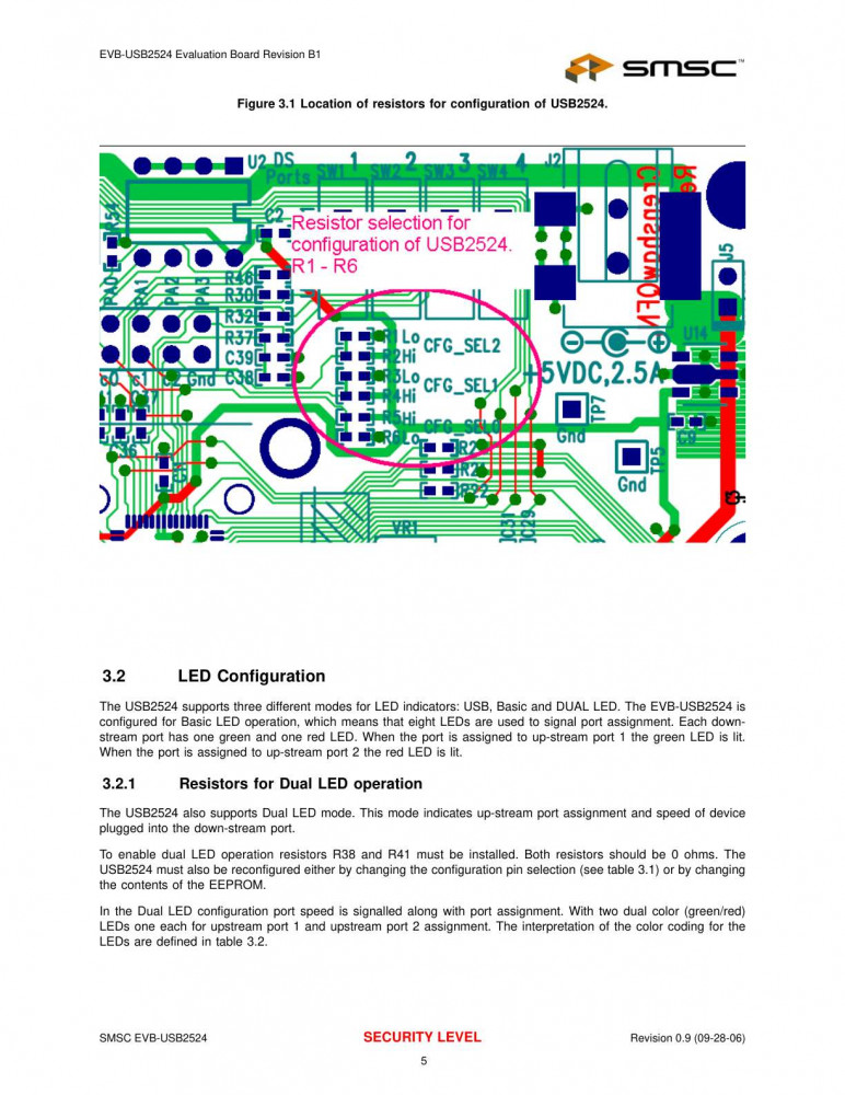 EVB-USB2524 documentation page 5