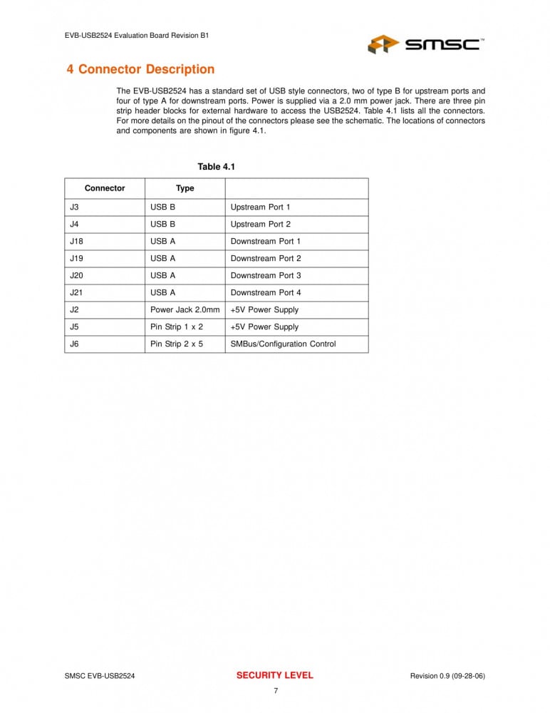 EVB-USB2524 documentation page 7