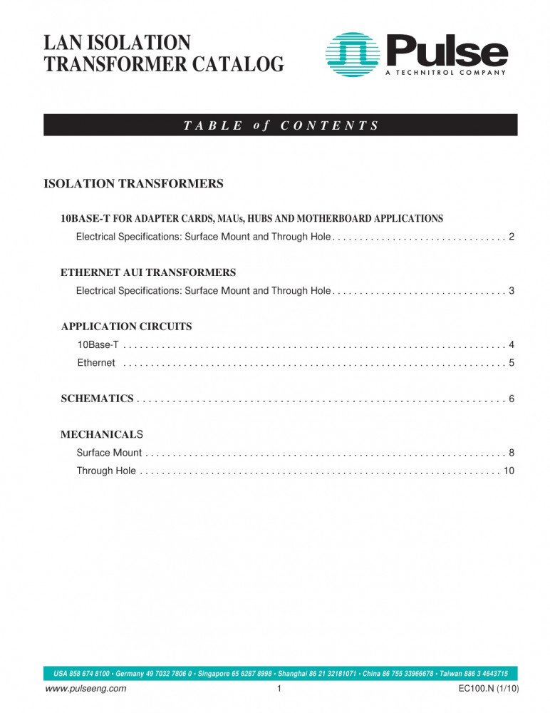 PE-65726NL datasheet page 1