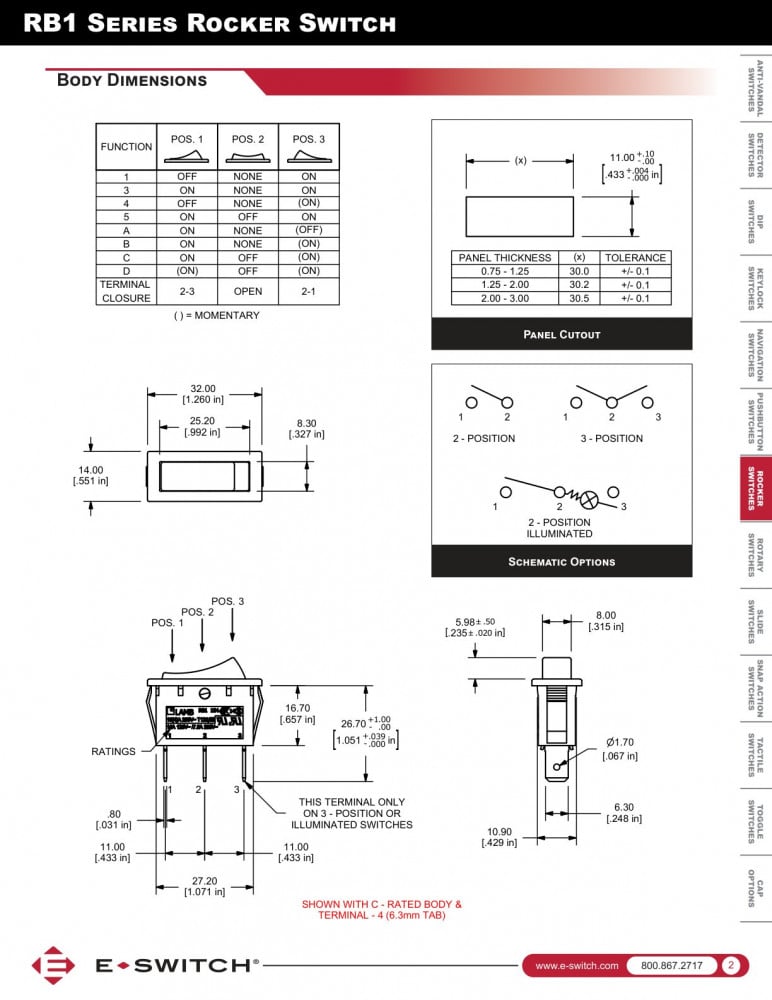 RB1 series technical document page 2
