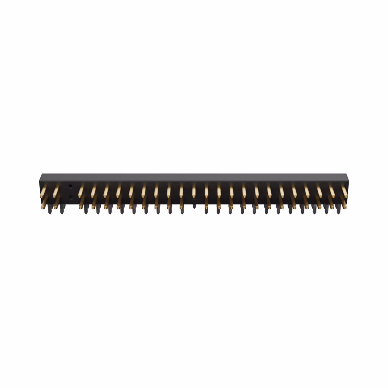 2.00mm Pitch Milli-Grid Header, Right-Angle, Through Hole, 50 Circuits (void at circuit 5, 6, 26), 0.38µm Gold (Au) Plating, Mating Pin Length 4.00mm, Tail Length 2.60mm, Tray, Lead-Free for sale