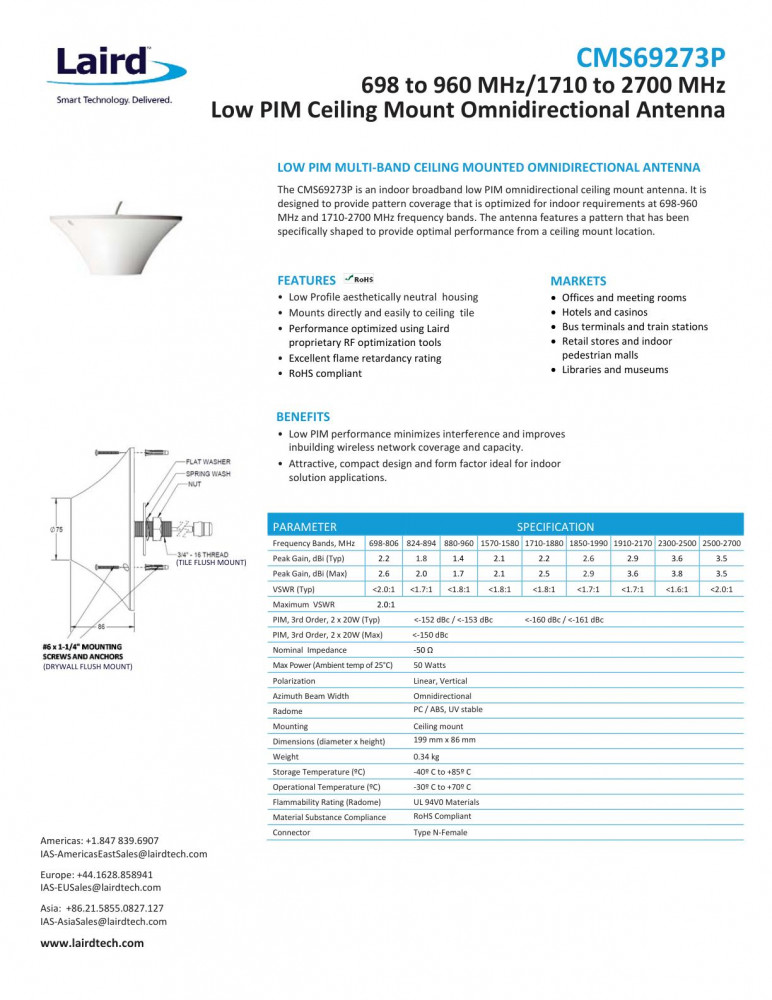 CMS69273P-30NF datasheet page 1