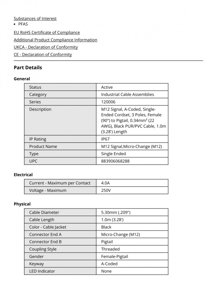 MOLEX 1200061318 product drawing, page 2