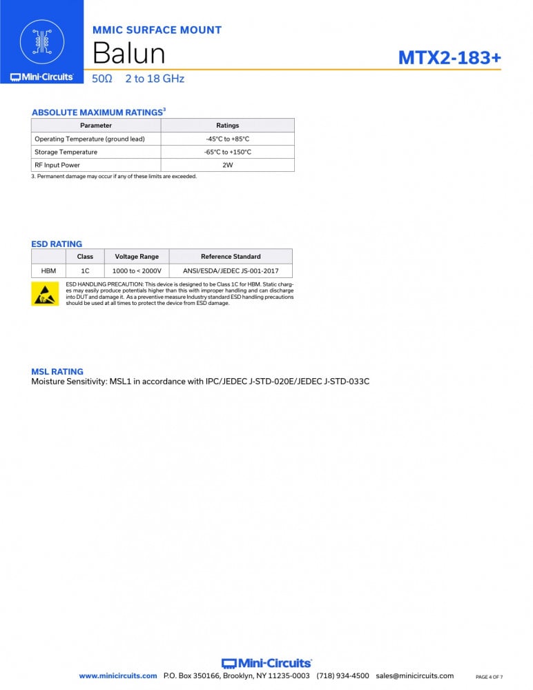 MTX2-183+ datasheet page 4