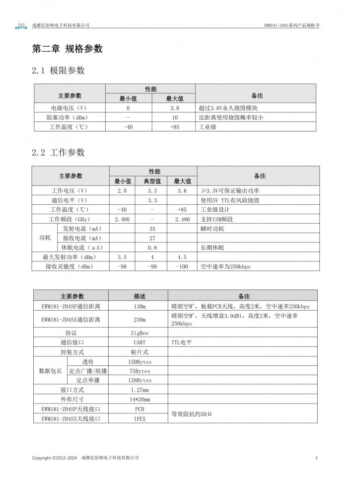 EWM181-Z04SP datasheet page 8