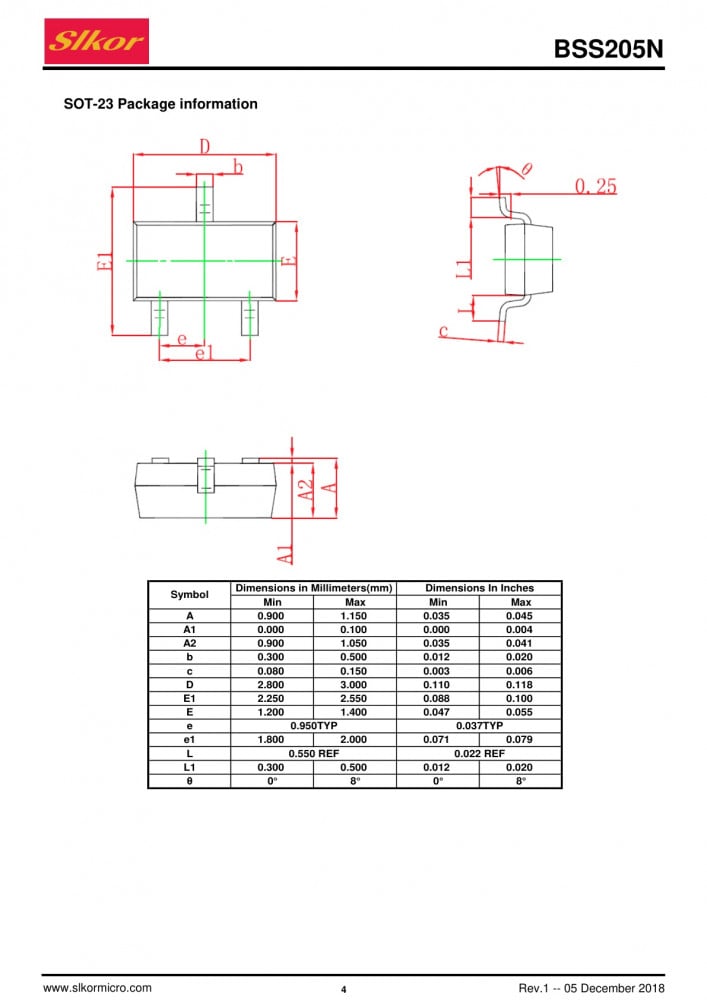 BSS205N datasheet page 4