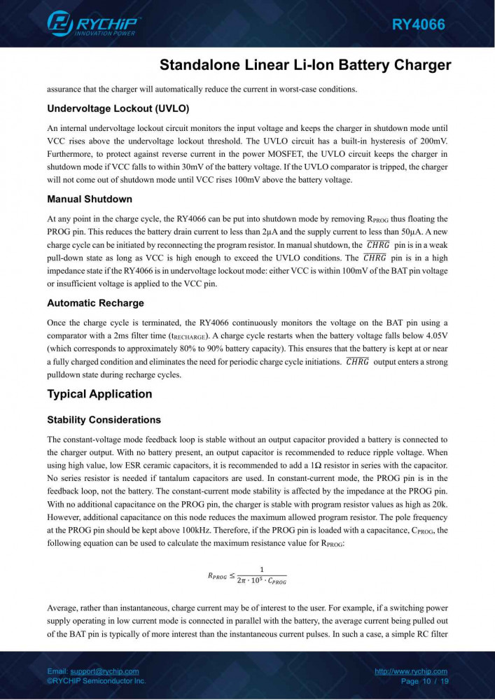 RY4066 datasheet page 10