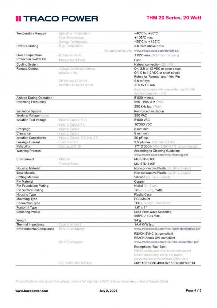 THM 20 series document preview, page 4