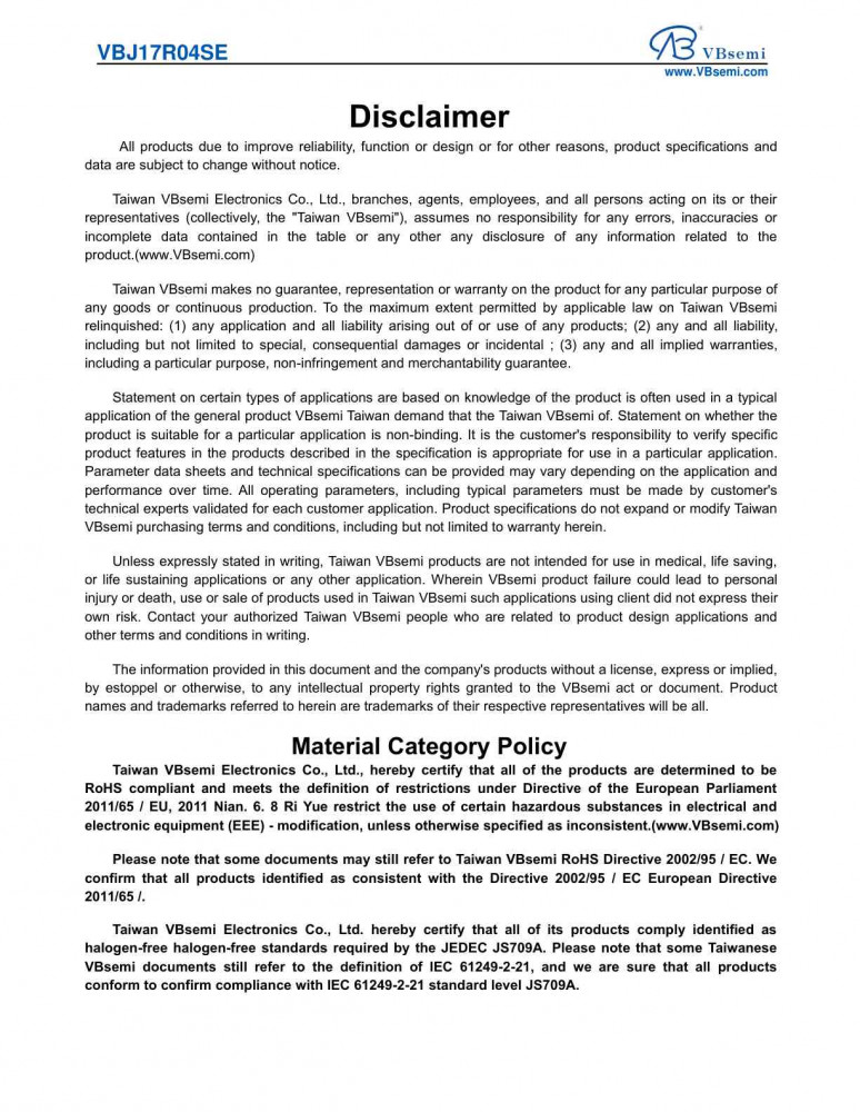 VBJ17R04SE datasheet page 7