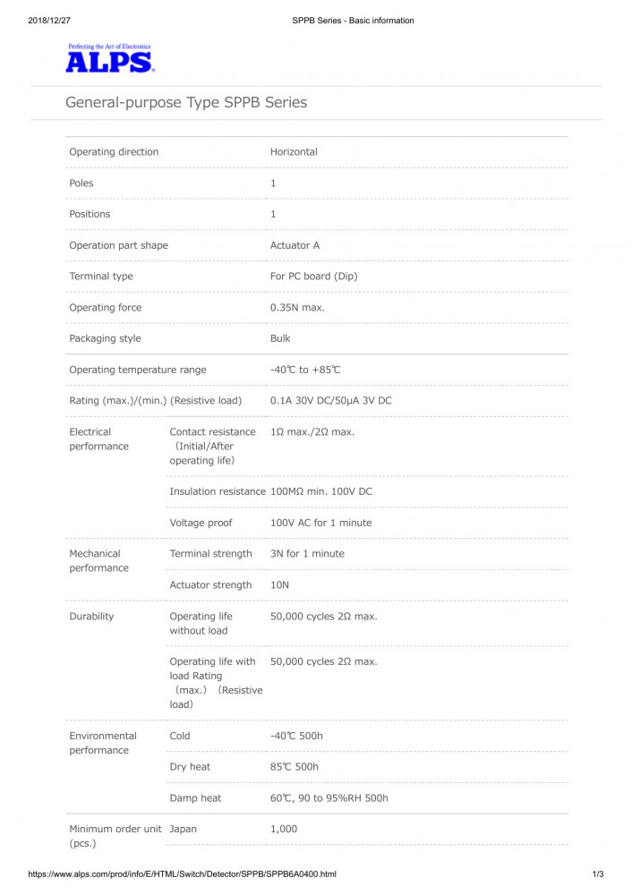 SPPB6A0400 dimensions drawing