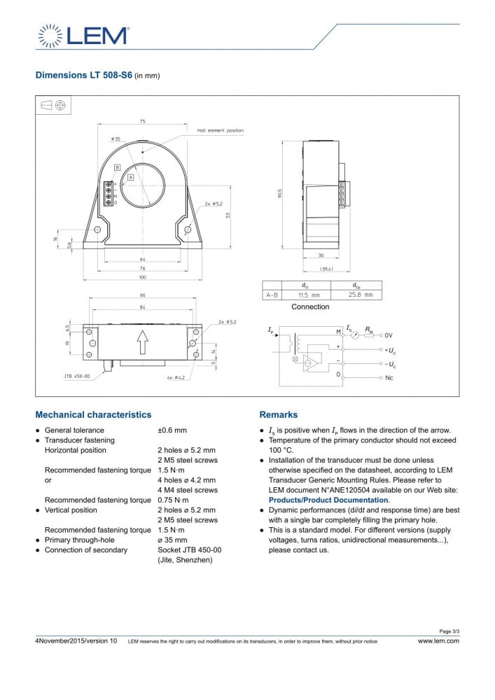 LT508-S6 technical document page 3
