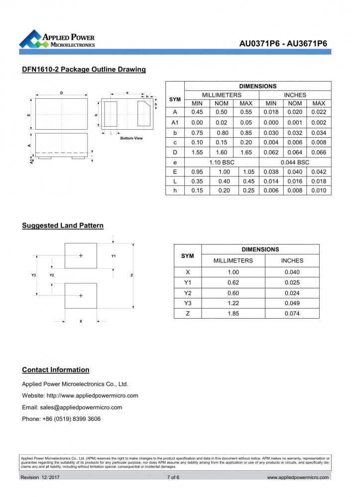 AU0771P6 datasheet page 7