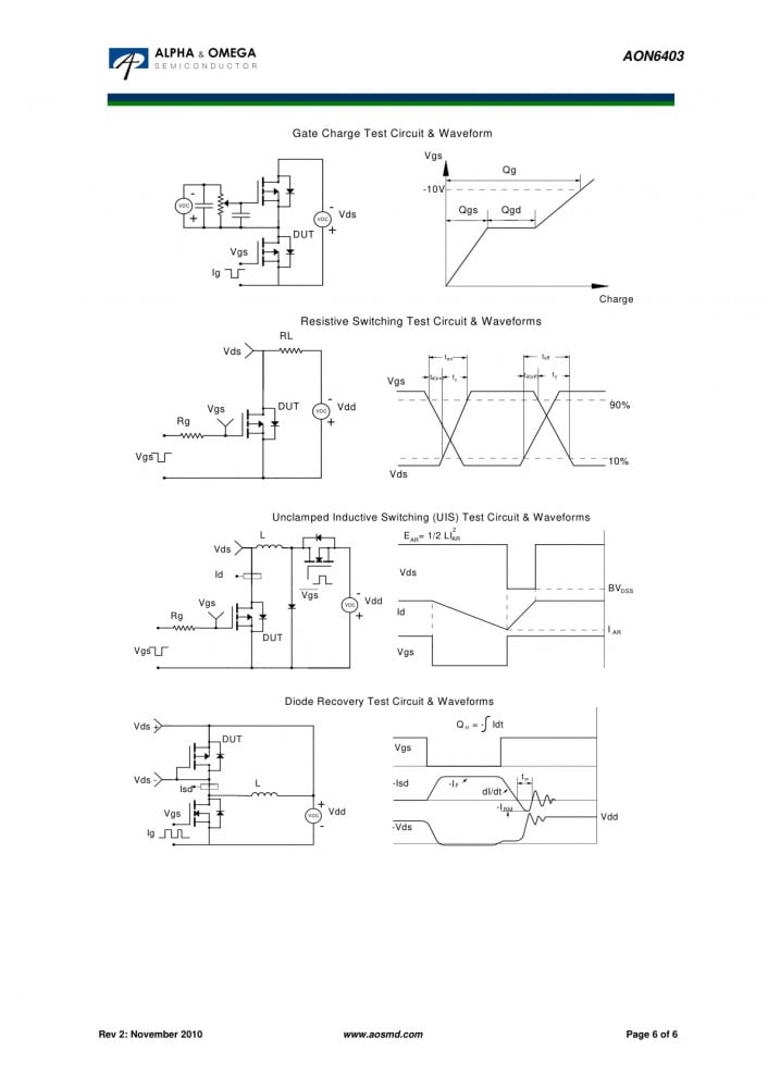 AON6403 datasheet page 6