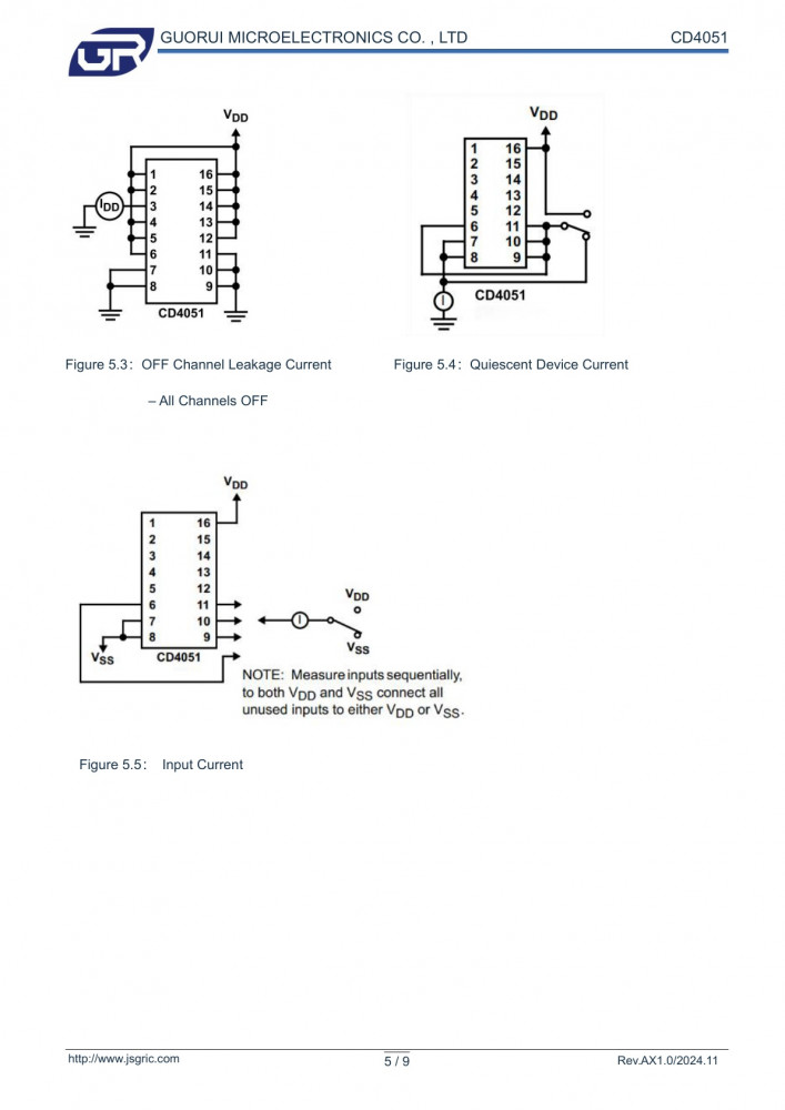 CD4051TS16ARDQ datasheet page 5